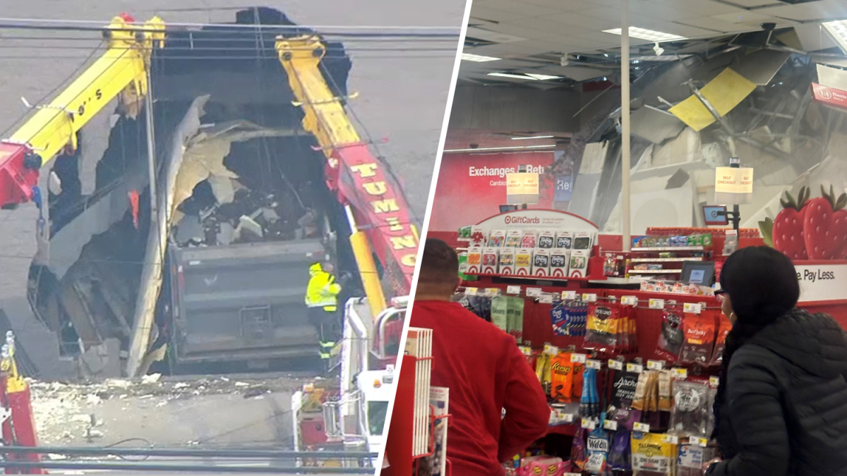 NJ truck accident crashes into North Bergen Target – NBC New York