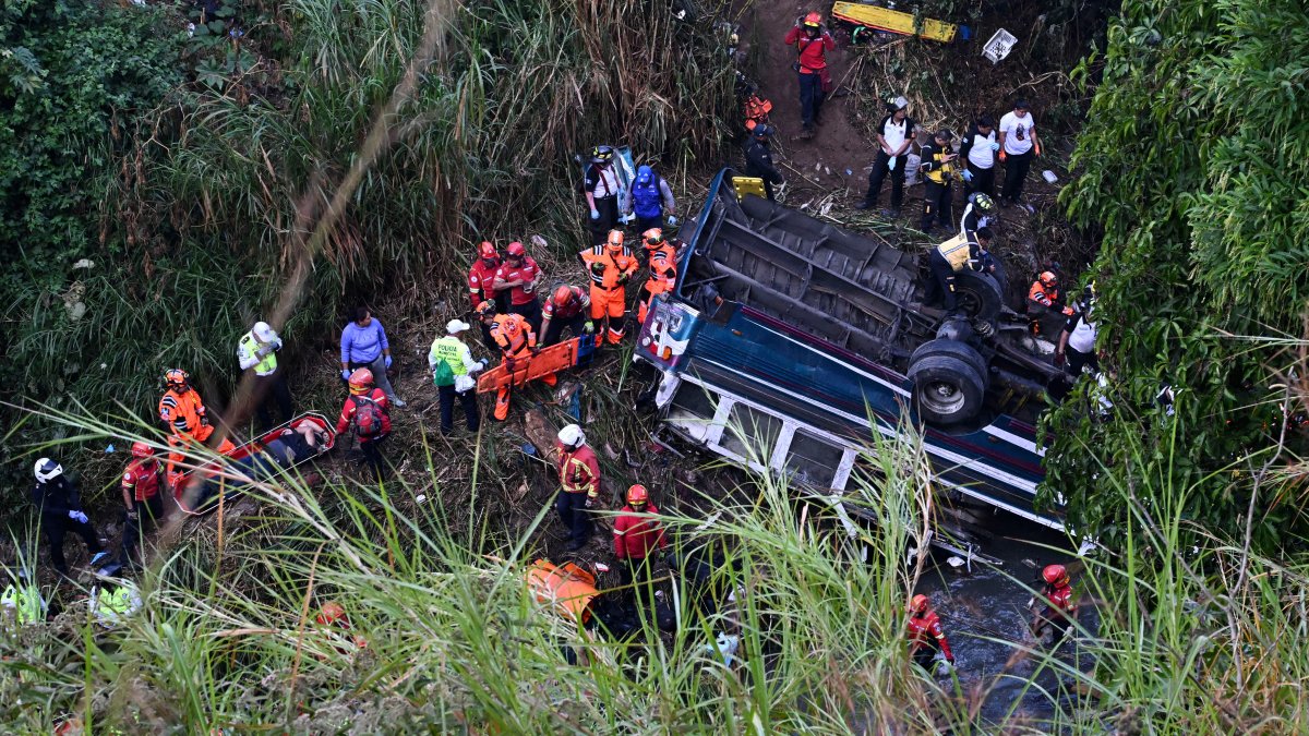 At least 51 dead after bus plunges off bridge in Guatemala – NBC New York