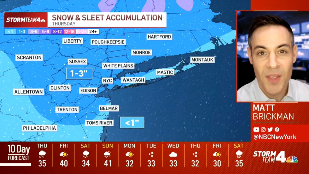 Latest Forecast From Storm Team 4 – NBC New York