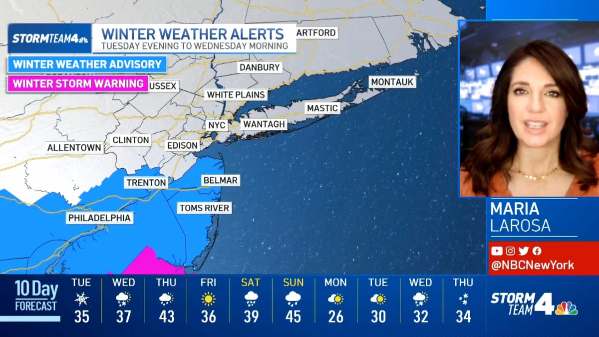 Latest Forecast From Storm Team 4 – NBC New York