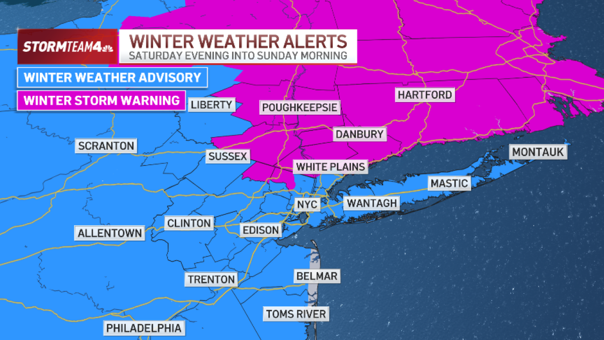 How much snow are we getting? Projected snow totals for Saturday – NBC ...