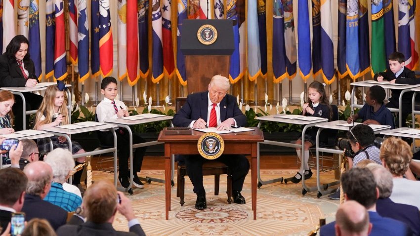Trump signs executive order aimed at dismantling U.S. Department of ...