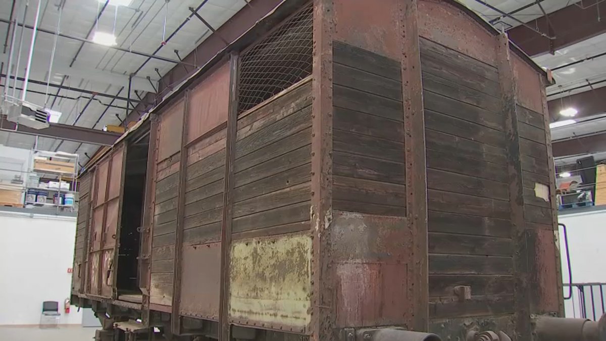Rail car used during Holocaust serves as reminder of dark history – NBC ...
