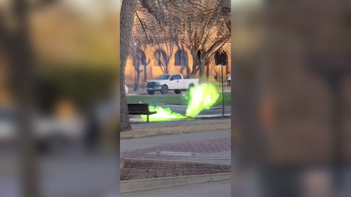 Flames shoot from manhole covers on Texas Tech campus – NBC New York