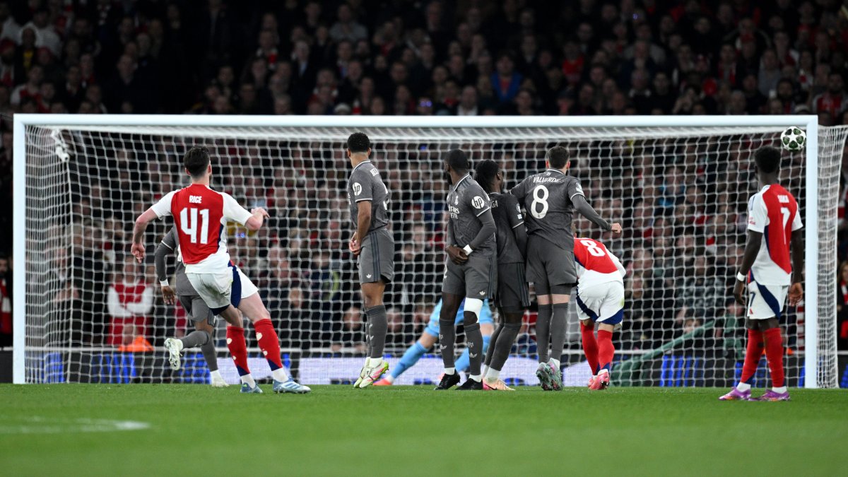 Arsenal vs. Madrid: Declan Rice scores two free kicks in 3-0 win – NBC New York