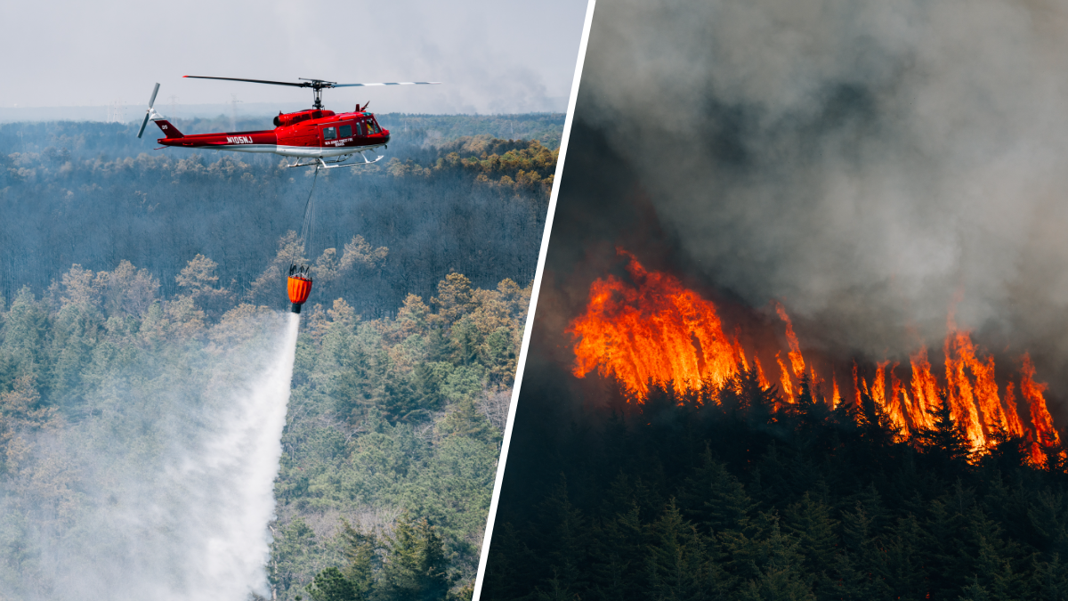 Fire risk increases as NJ’s Jones Road Wildfire continues to burn – NBC ...