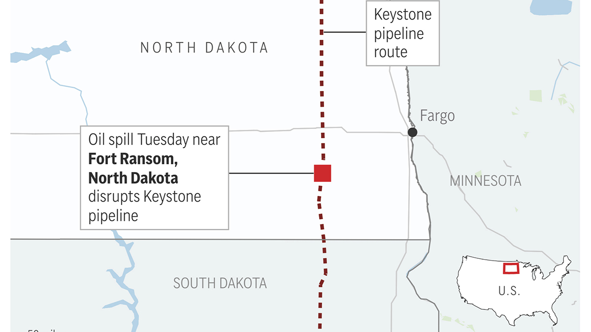 Keystone pipeline shutdown could mean higher gas prices – NBC New York