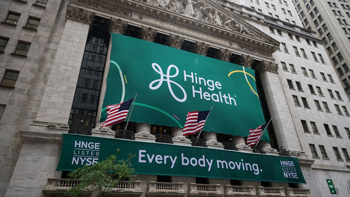 Hinge Health shares climb 17% in NYSE debut – NBC New York