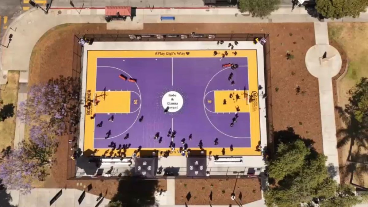 Refurbished LA court is a tribute to Kobe and Gianna Bryant – NBC New York