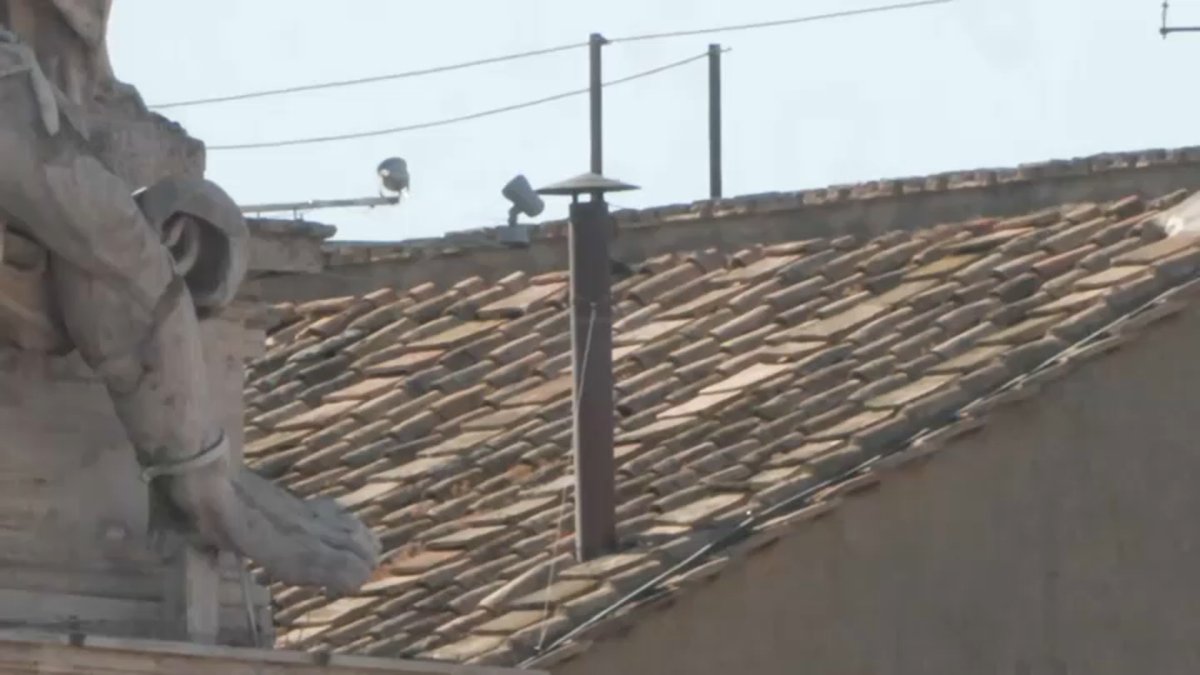 Conclave livestream: White smoke pours from Sistine Chapel chimney ...