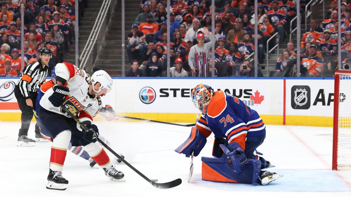 Panthers beat Oilers 5-4 in 2OT of Stanley Cup Final Game 2 – NBC New York