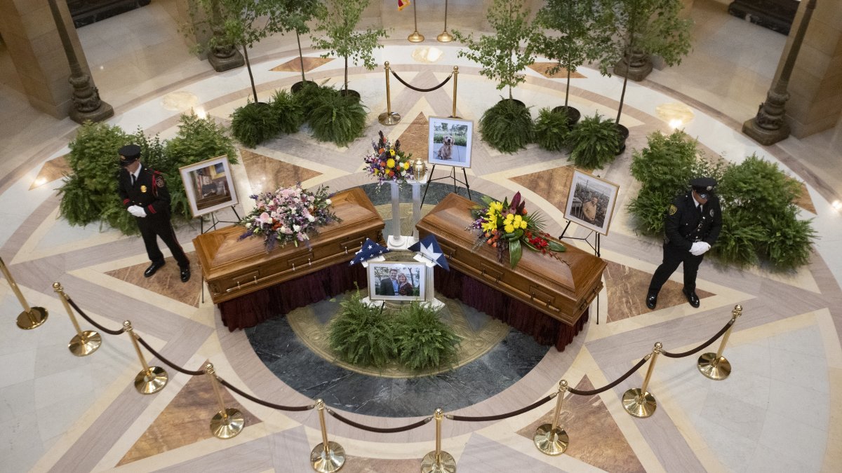 Minnesota Rep. Melissa Hortman, her husband and their dog lie in state ...