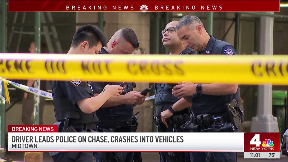 Driver leads police on Manhattan chase, crashes into vehicles – NBC New ...