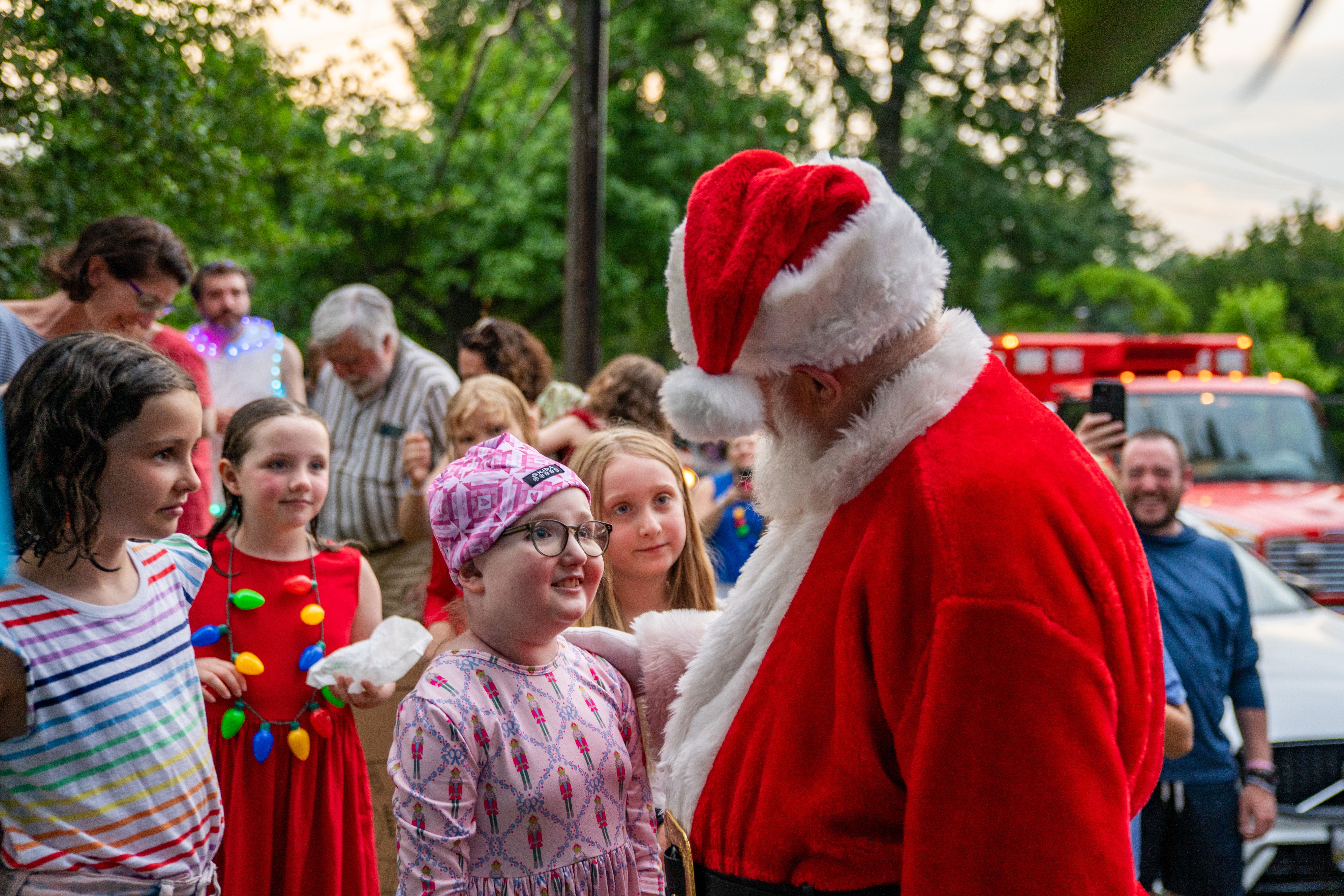 Neighbors create Christmas in June for girl with brain cancer – NBC New ...