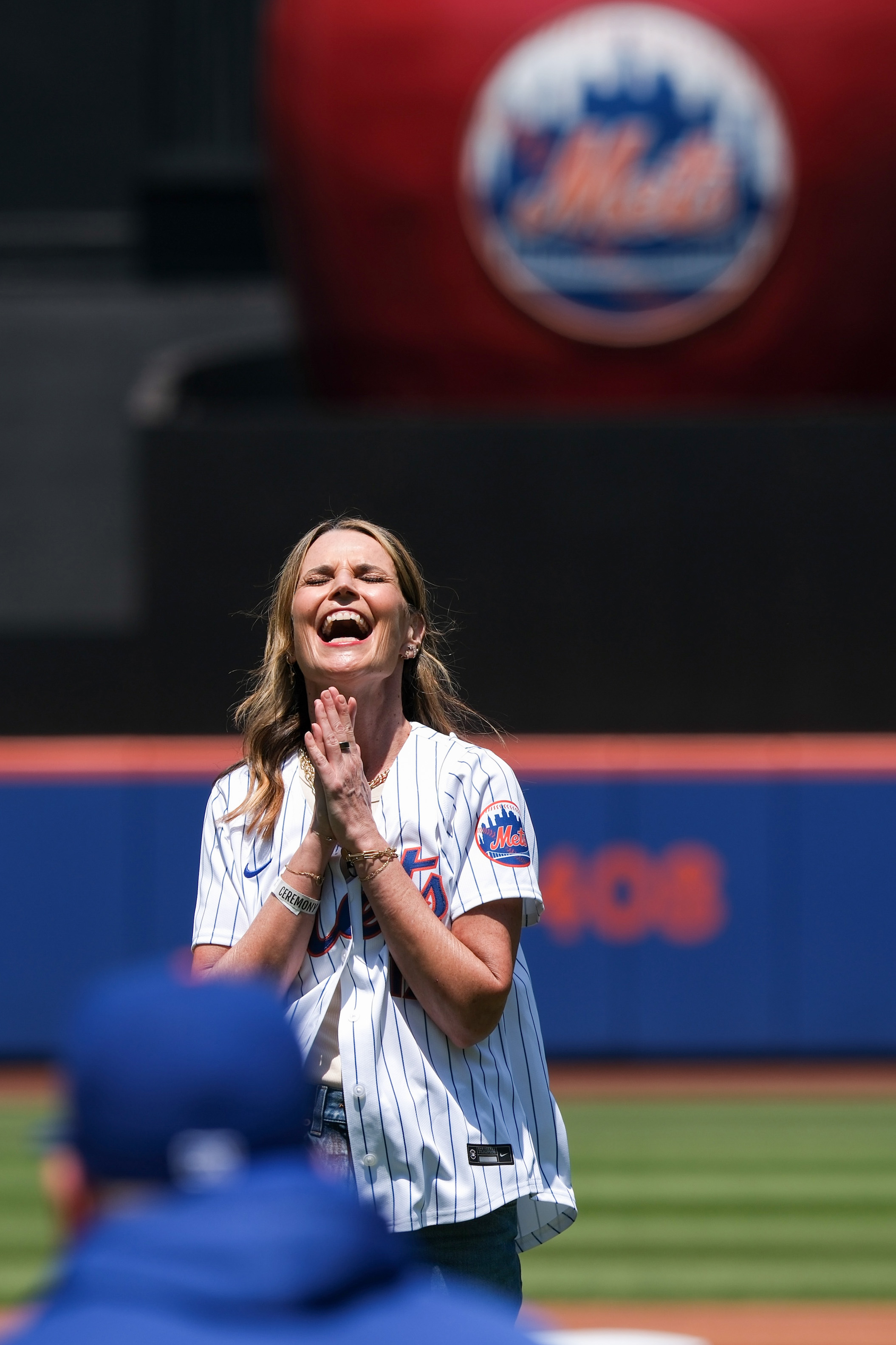 TODAY’s Savannah Guthrie throws Mets first pitch in front of kids – NBC ...