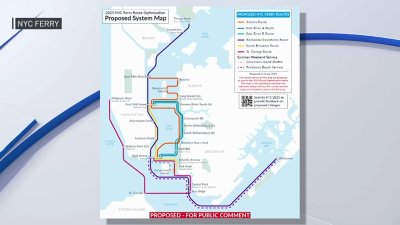 Proposed changes to NYC Ferry routes – NBC New York