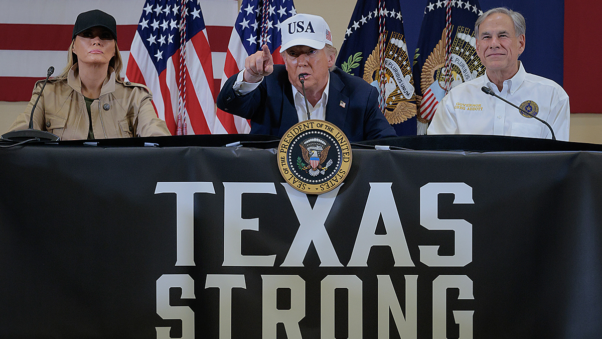 Trump surveys Texas flood damage; layoffs begin at State Department ...