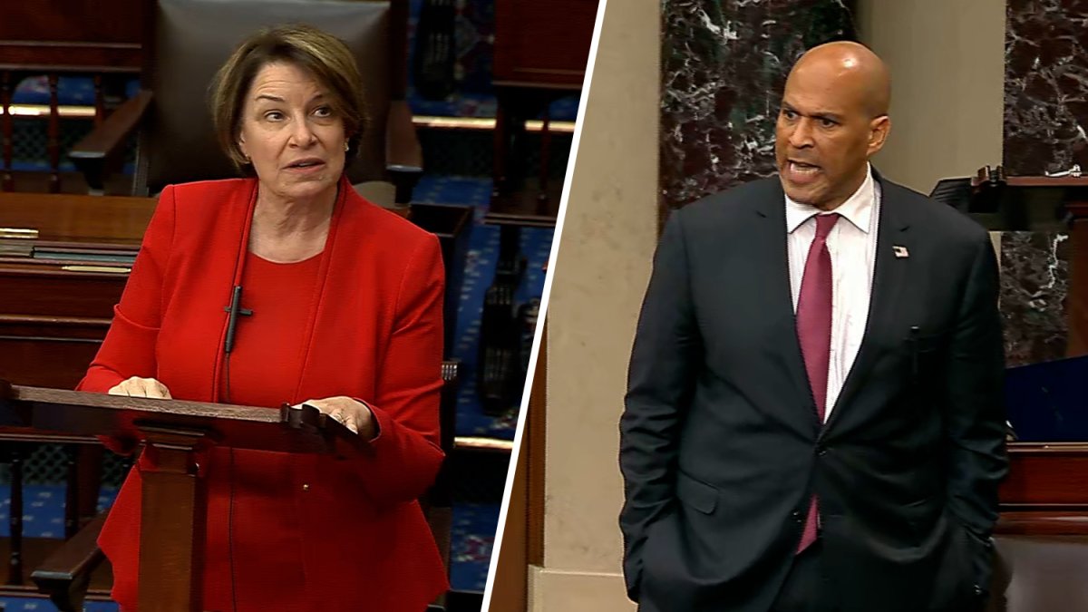 Democratic Senators get into heated argument on Senate floor – NBC New York