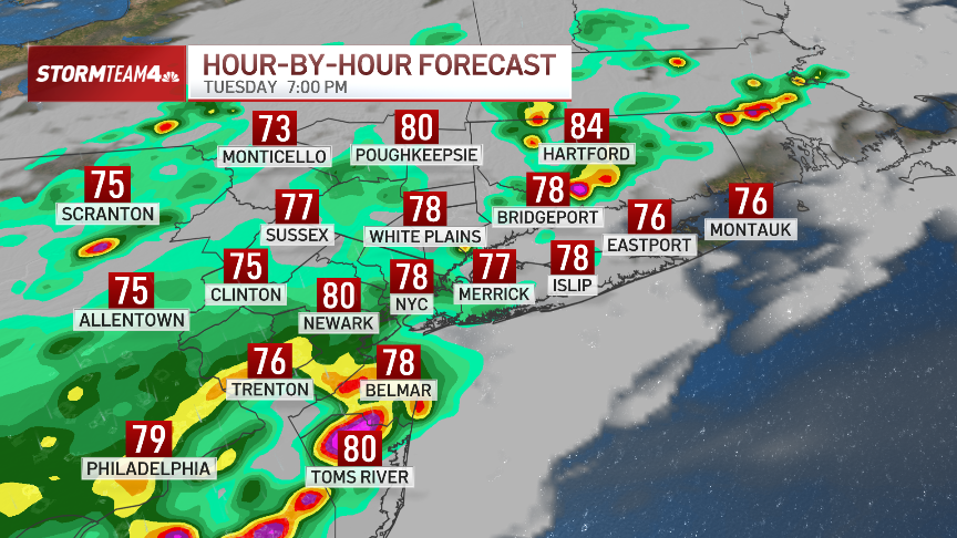 Weather radar: Hour-by-hour forecast as storms threaten NJ – NBC New York