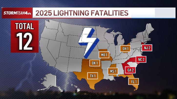 NYC weather forecasts storms after NJ lightning strike kills 1 – NBC ...