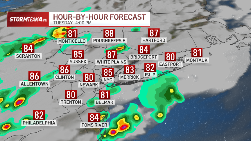 Weather radar: Hour-by-hour forecast as storms threaten NJ – NBC New York