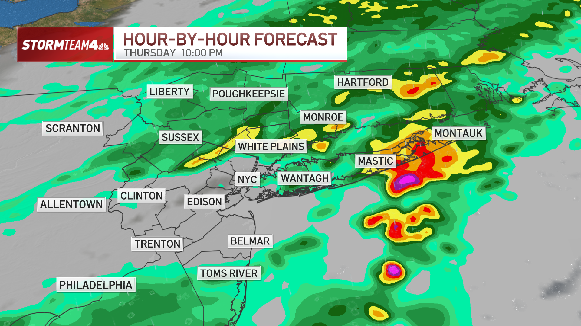 Flood watch: NYC, NJ expect storms. See hourly weather radar – NBC New York