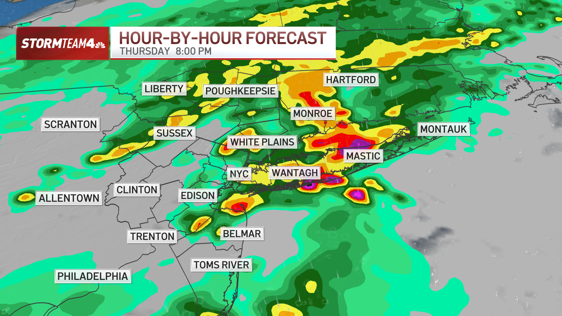Flood watch: NYC, NJ expect storms. See hourly weather radar – NBC New York