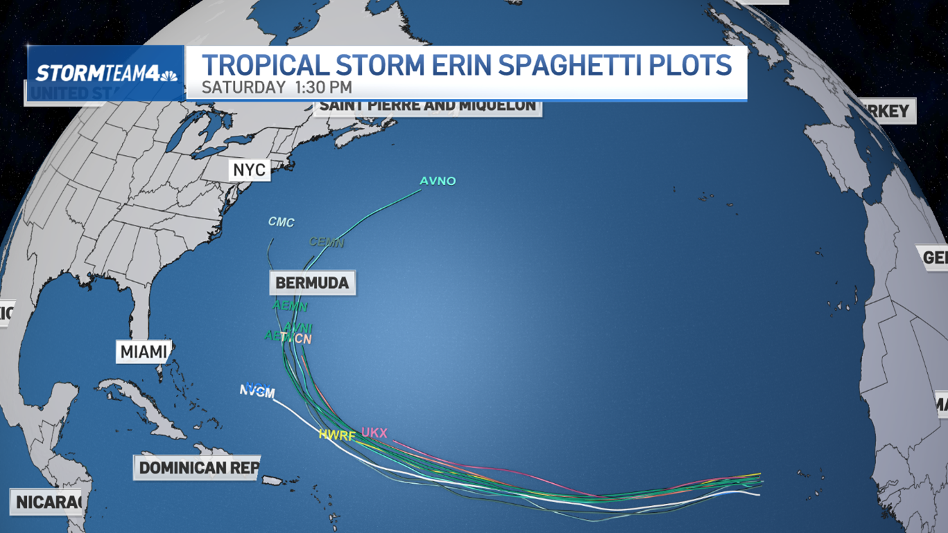 Tropical Storm Erin forms in Atlantic: What it means for NYC area – NBC ...