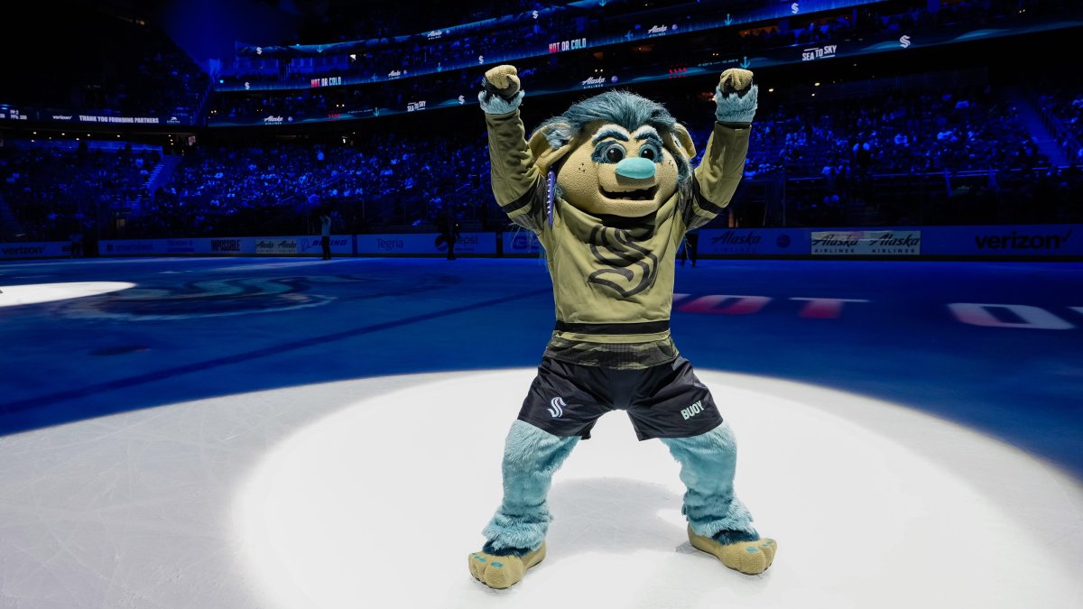 Video captures moment Seattle Kraken mascot is chased by bear – NBC New ...