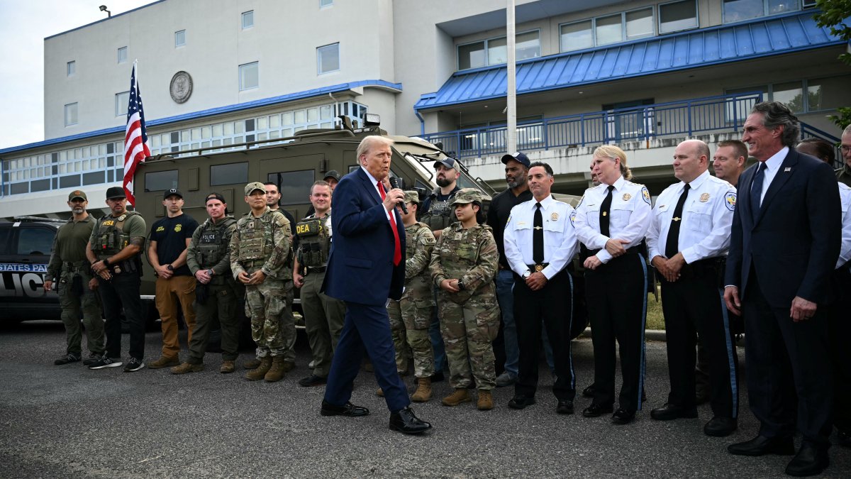 Trump thanks National Guard, police for patrolling DC – NBC New York