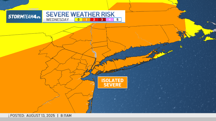 Weather in NY, NJ likely to turn stormy later, forecast says – NBC New York