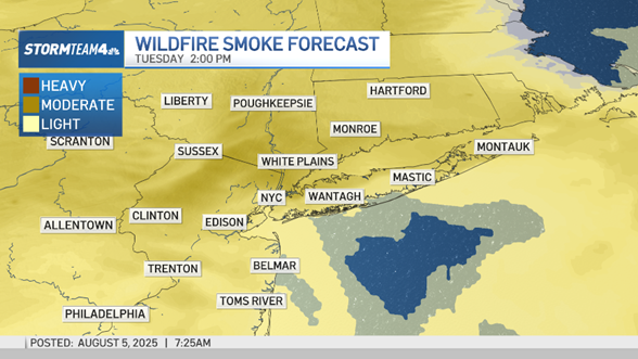 Air quality alert for NYC triggered by Canadian wildfire smoke – NBC ...