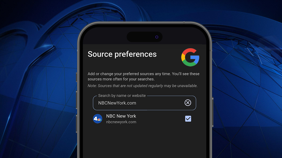 How to add NBC New York as a Google preferred source – NBC New York