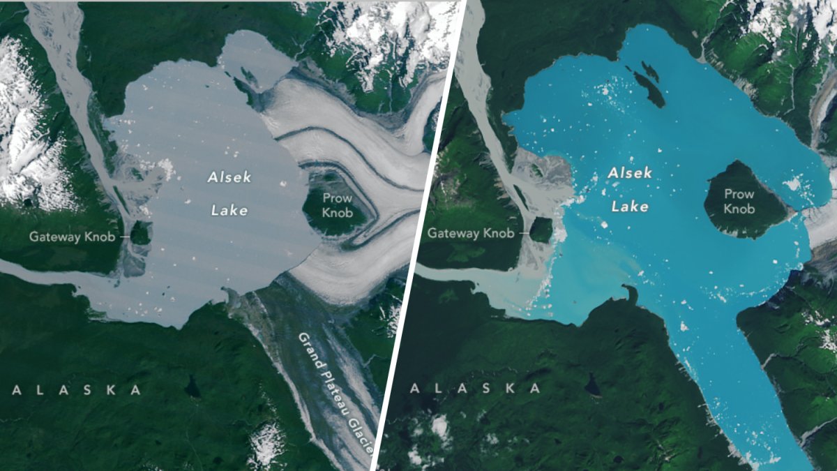 Melting glacier creates a new island in Alaska – NBC New York