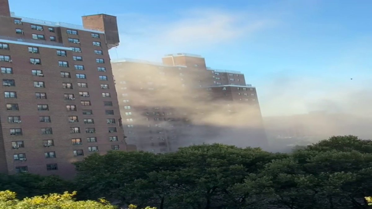 Video shows moment of collapse at Bronx apartment building – NBC New York