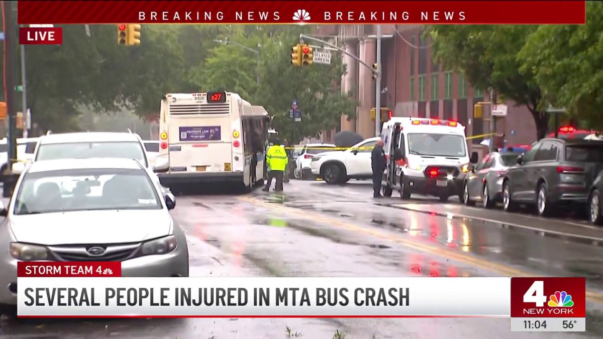 Several people injured in MTA bus crash – NBC New York