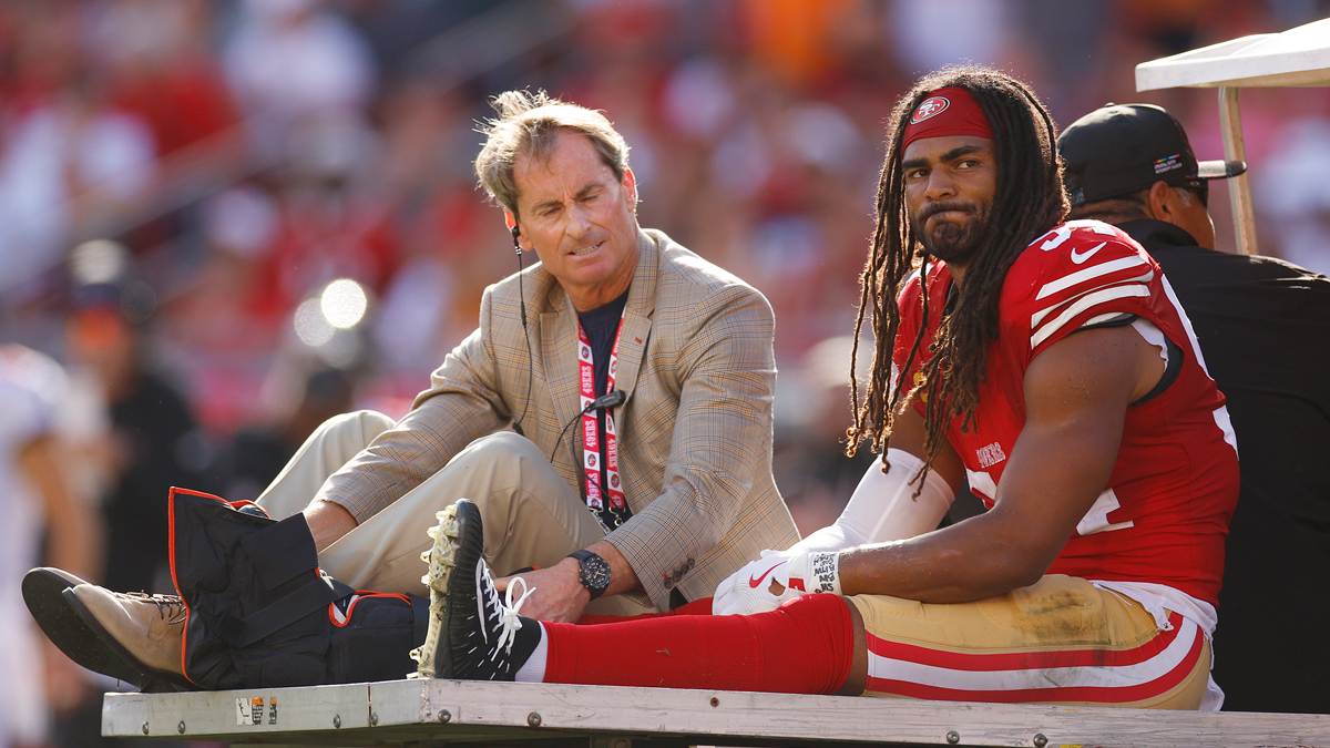 49ers’ Fred Warner sustained dislocated, broken right ankle – NBC New York