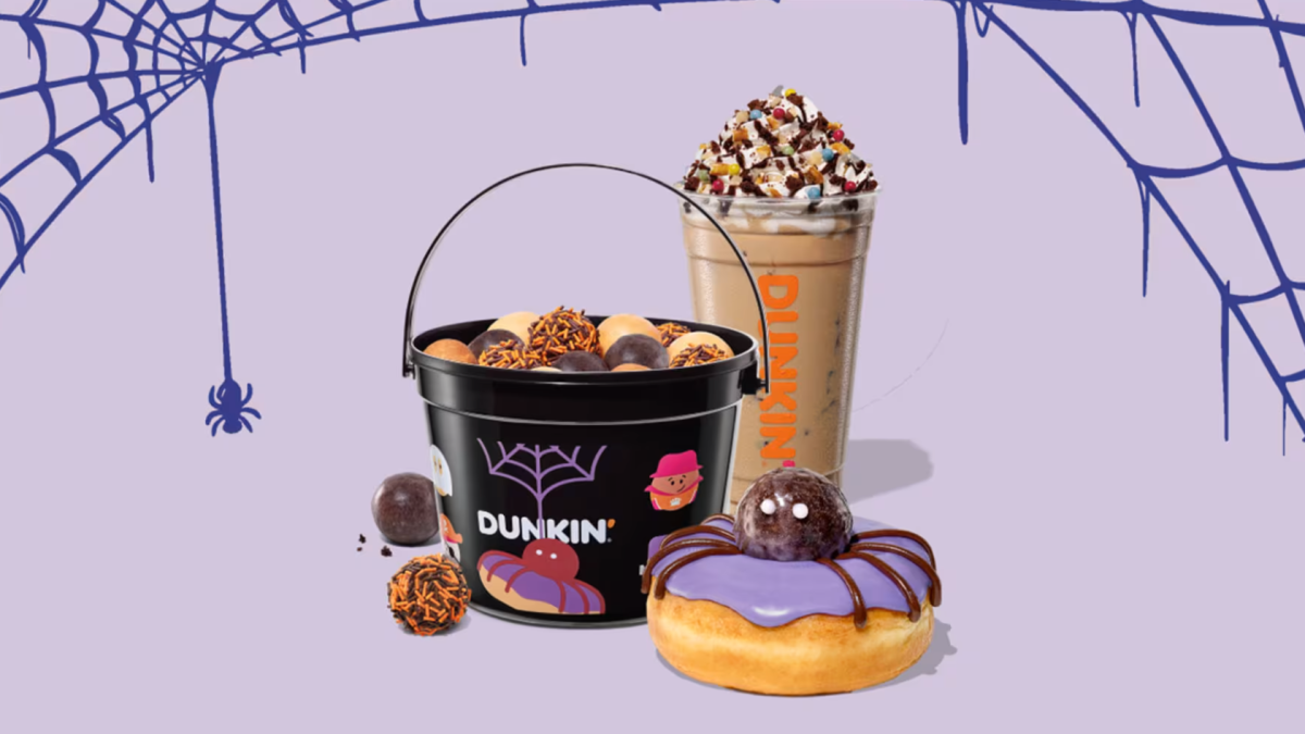 Dunkin’s Halloween menu features Munchkins bucket, new latte – NBC New York