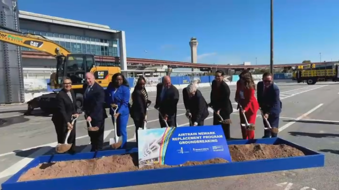 Groundbreaking begins on new AirTrain at Newark Airport – NBC New York