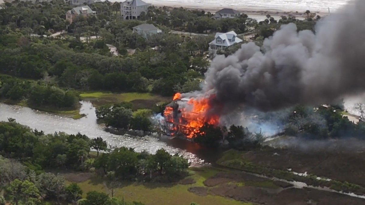 Watch: Fire destroys judge’s South Carolina home – NBC New York