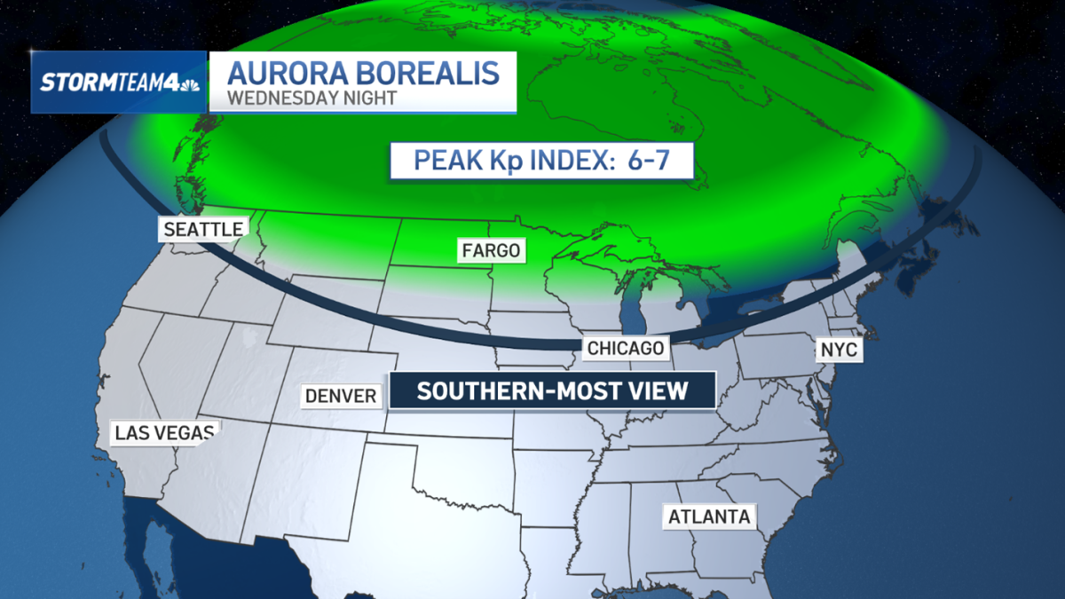 Will the Northern Lights be visible again tonight in NY? – NBC New York