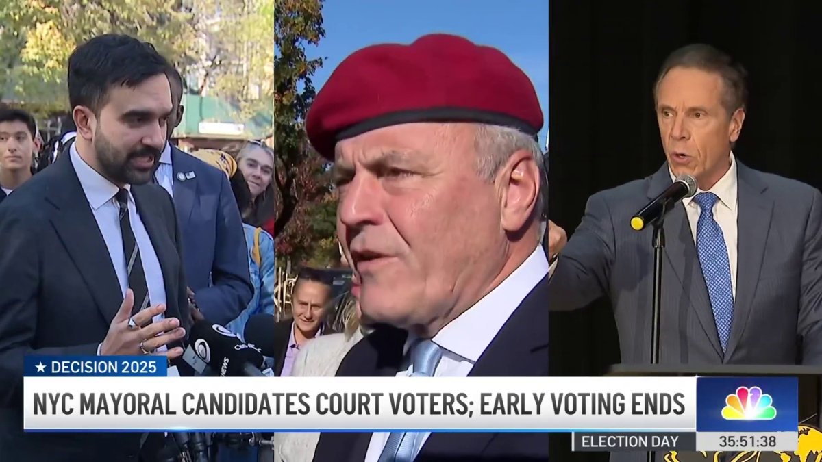 NYC candidates court voters on final day of early voting – NBC New York