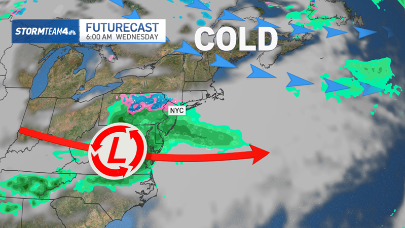Light snow accumulation possible for parts of NJ, NY overnight; most ...