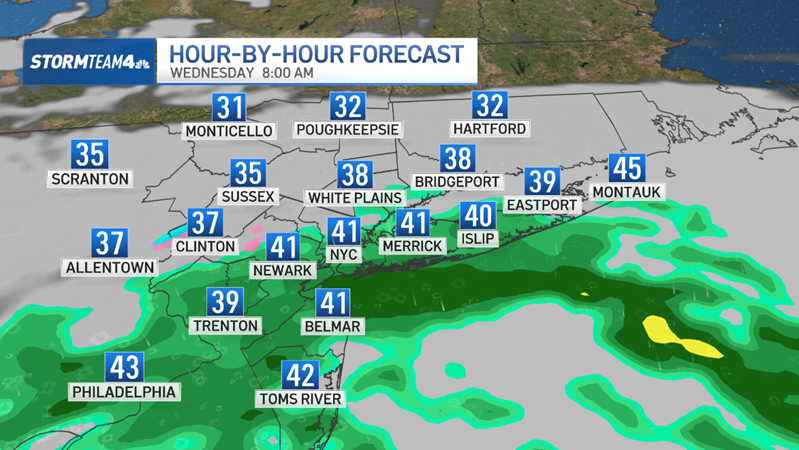 Light snow accumulation possible for parts of NJ, NY overnight; most ...