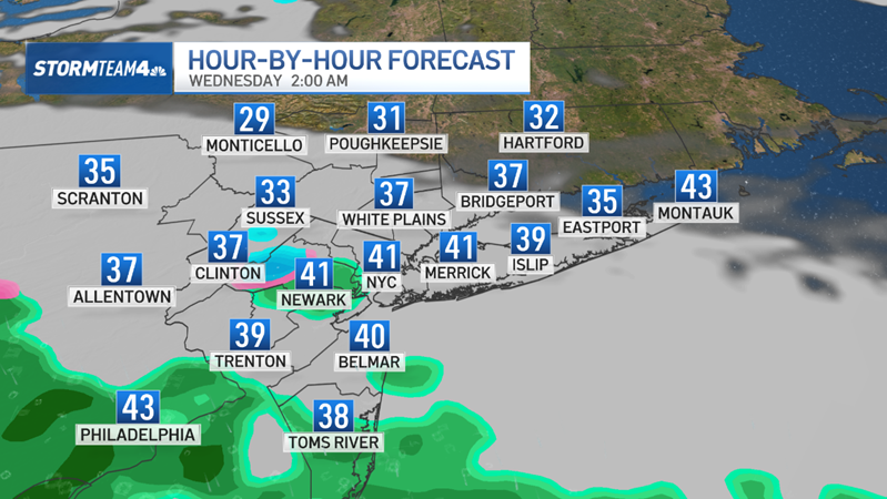 Light snow accumulation possible for parts of NJ, NY overnight; most ...