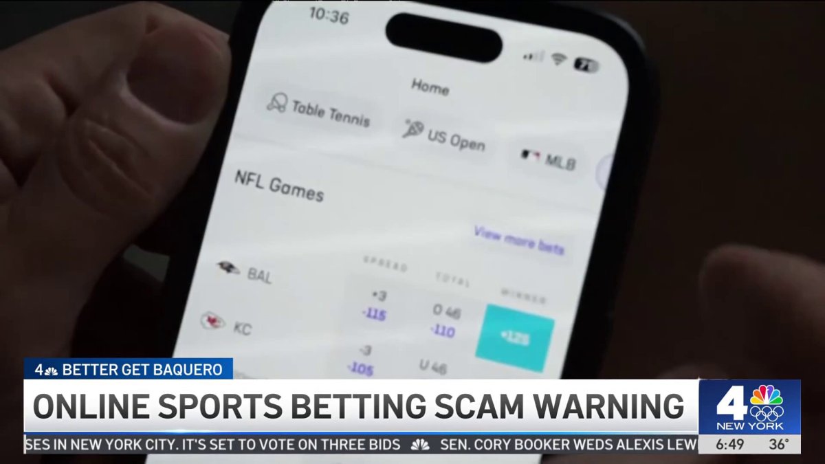 Online sports betting scam warning – NBC New York