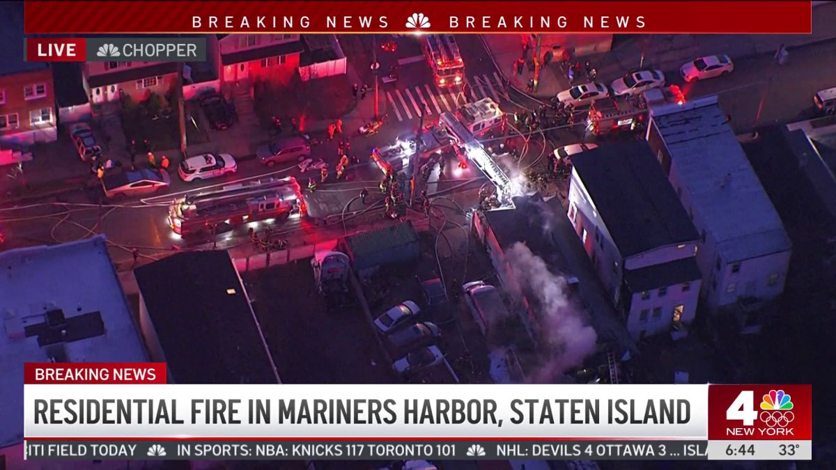 House fire draws large response on Staten Island – NBC New York