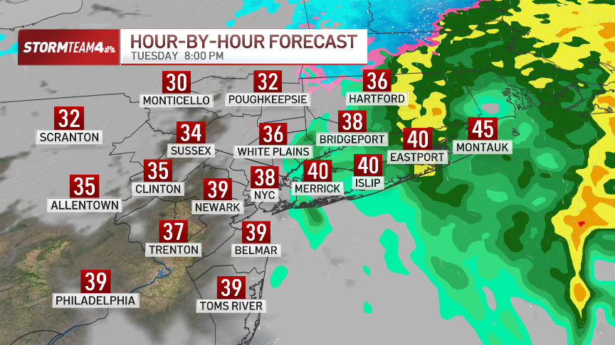NY weather radar: Track Tuesday snow storm – NBC New York