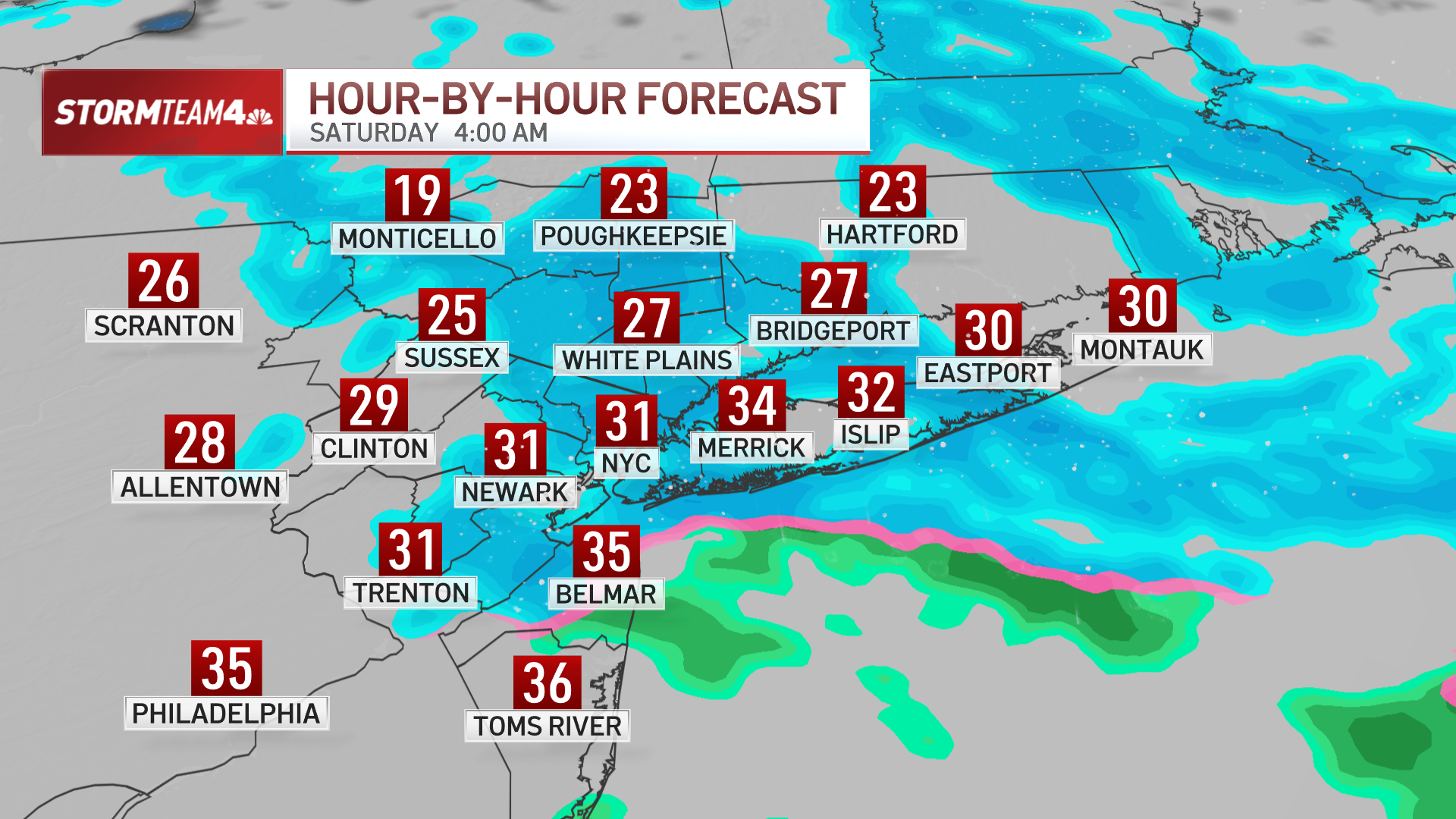 How long will the snow keep falling? See hourly radar projections for ...