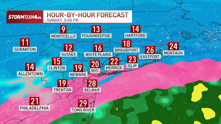 When will snow start, and how long will it last? See hourly radar – NBC ...